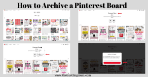 How To Archive A Board On Pinterest + Unarchive It - Step By Step Guide ...